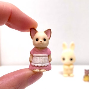 Miniature Animal Family Figures 2-3cm Tall Cute Baby Animal Kawaii Gift ...