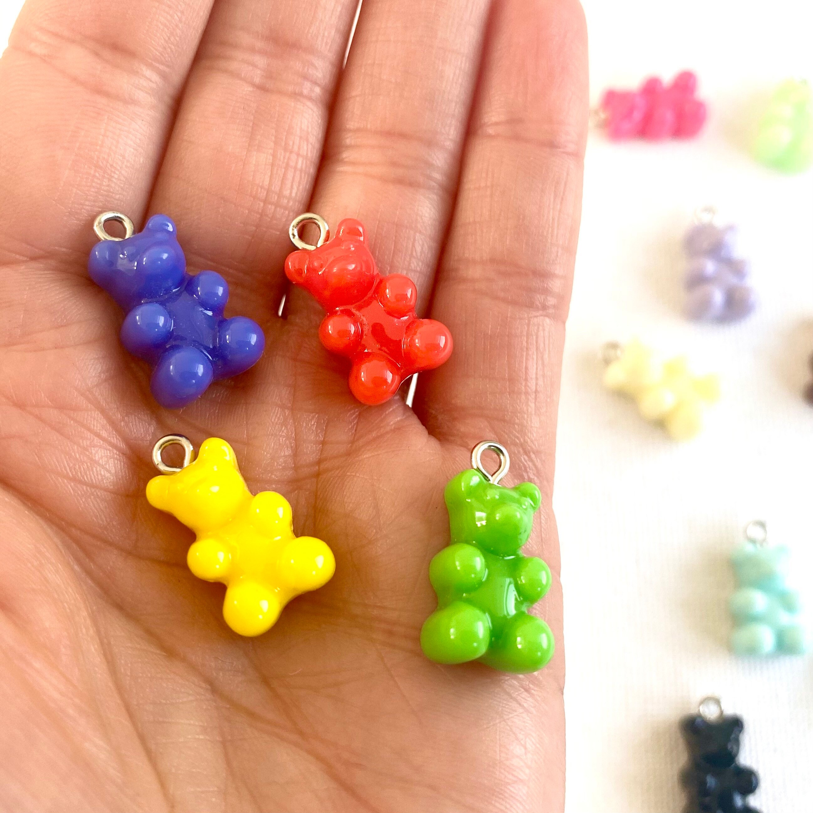 Gummy Bear Pendants With Metal Eyelet 12mm X 21mm Candy Colour - Etsy