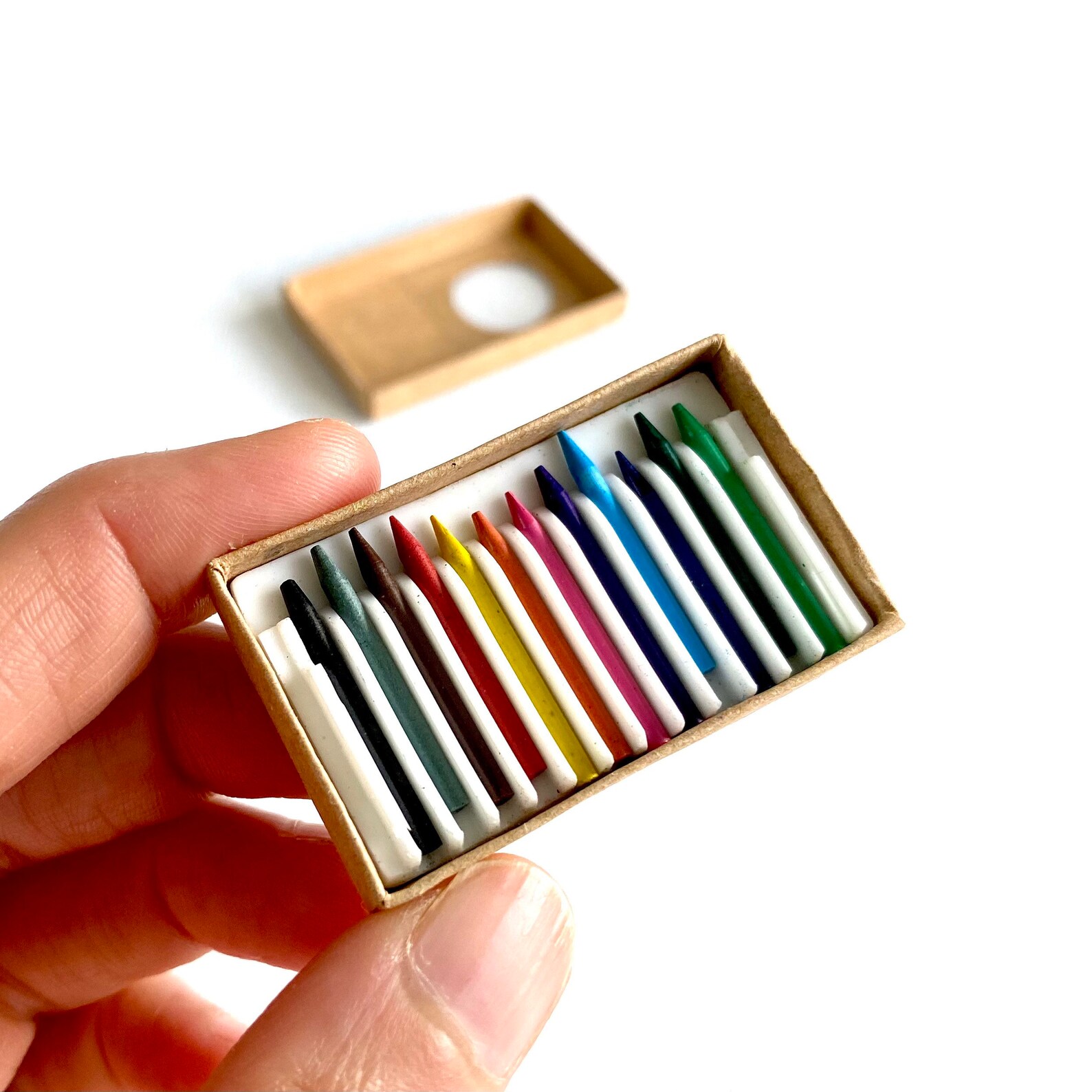 Miniature Crayon Set 1/6 Scale Real Working Doll Stationery - Etsy