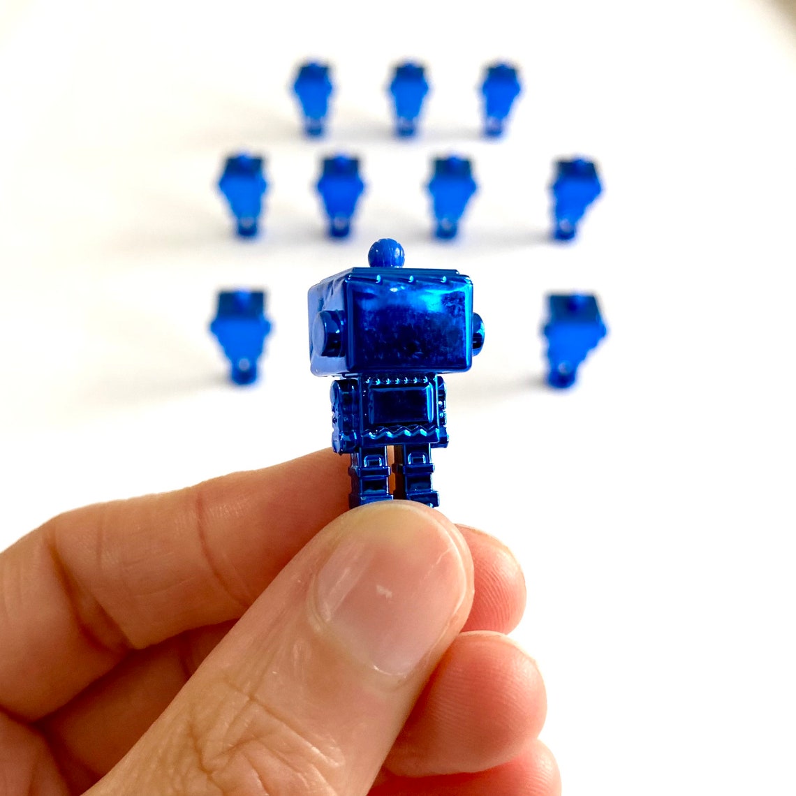 Miniature Robot Toy 3cm Mini Robot Plastic Figurine Dollhouse - Etsy