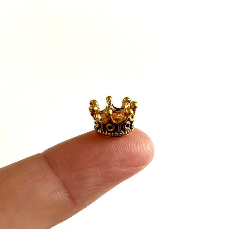 Miniature Doll Crown Metal Crown Charms Dollhouse Miniature 7mm X 10mm ...