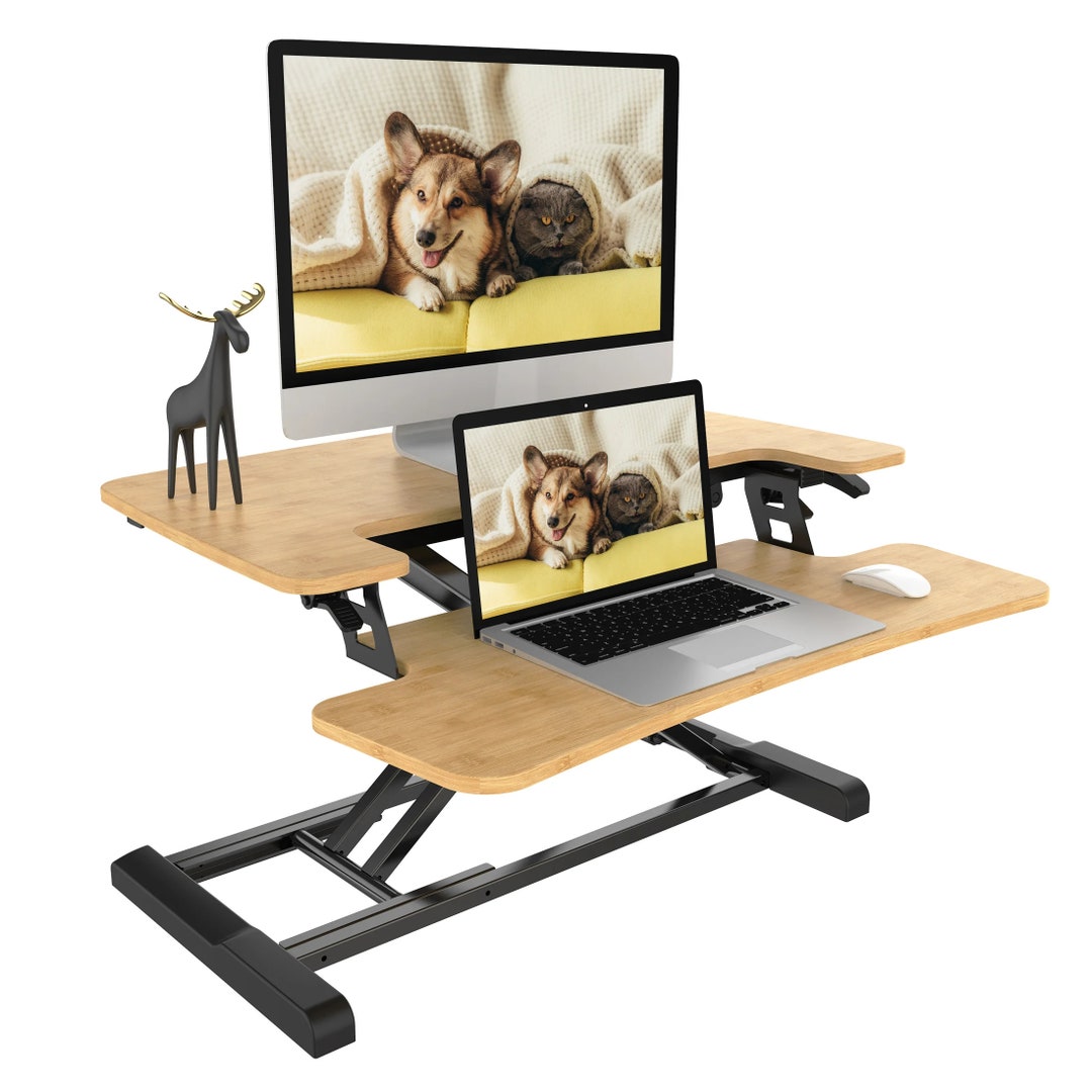 Standing Desk Converters Height Adjustable Riser Sit to - Etsy