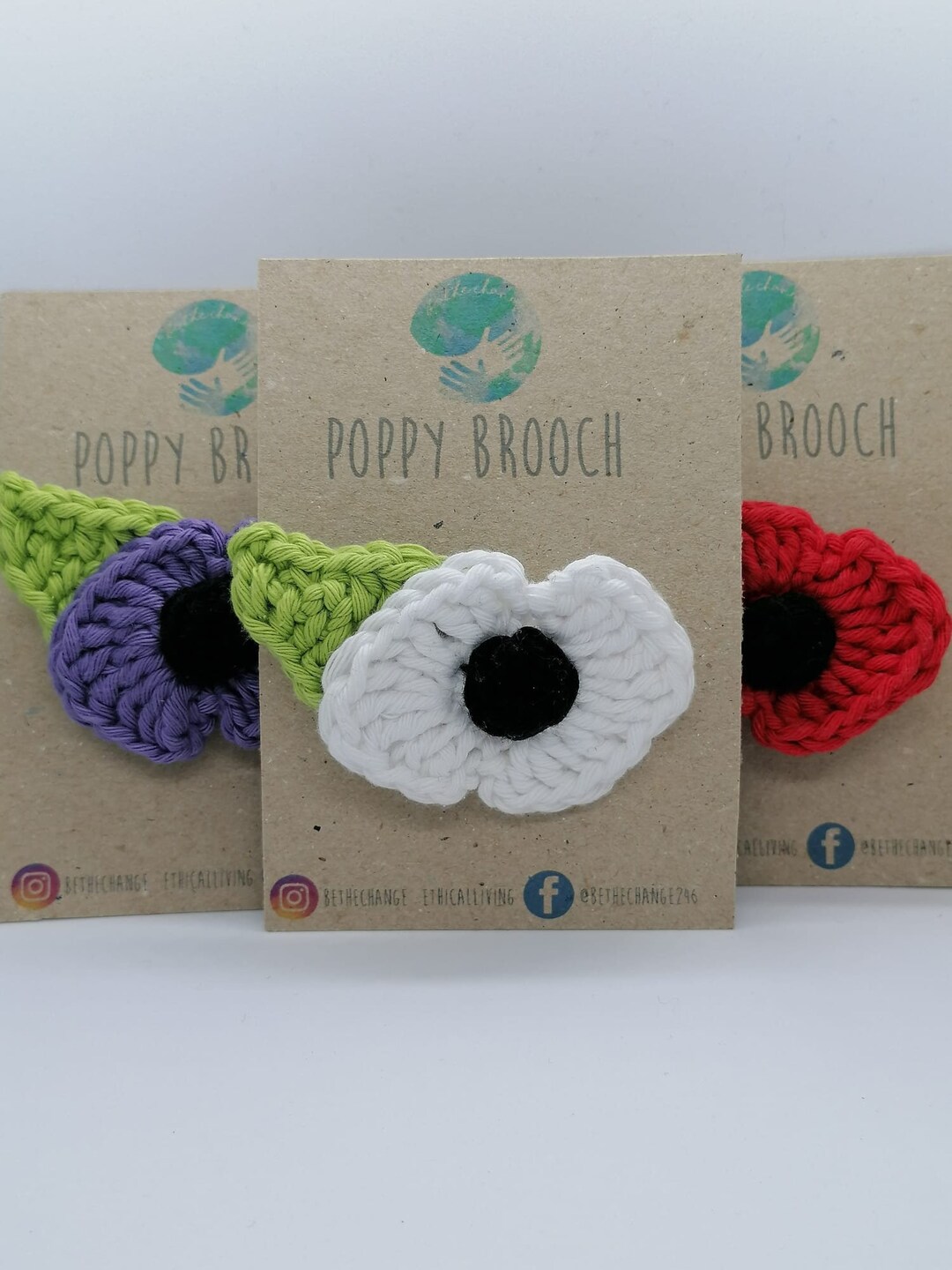 Poppy Brooch / Peace Poppy / Remembrance Day / Handmade / - Etsy