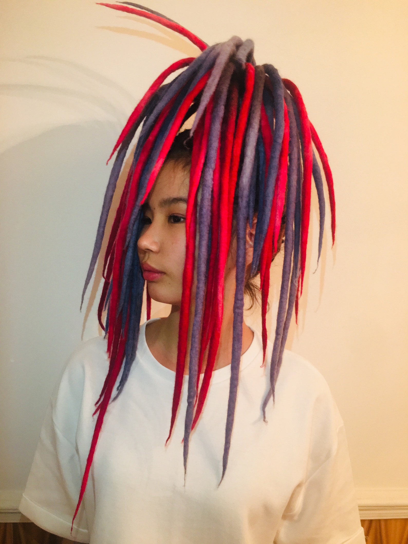 Wool Dreadlocks Mongolian Sheep Wool Extensions Double Ended - Etsy