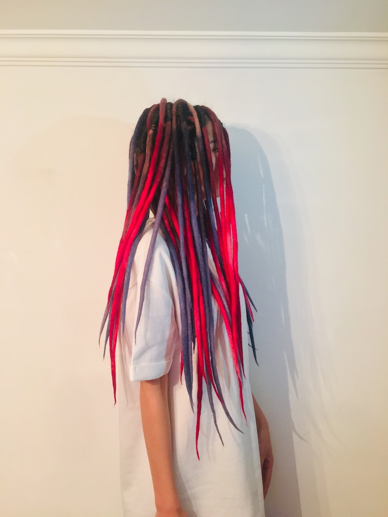 Wool Dreadlocks Mongolian Sheep Wool Extensions Double Ended - Etsy