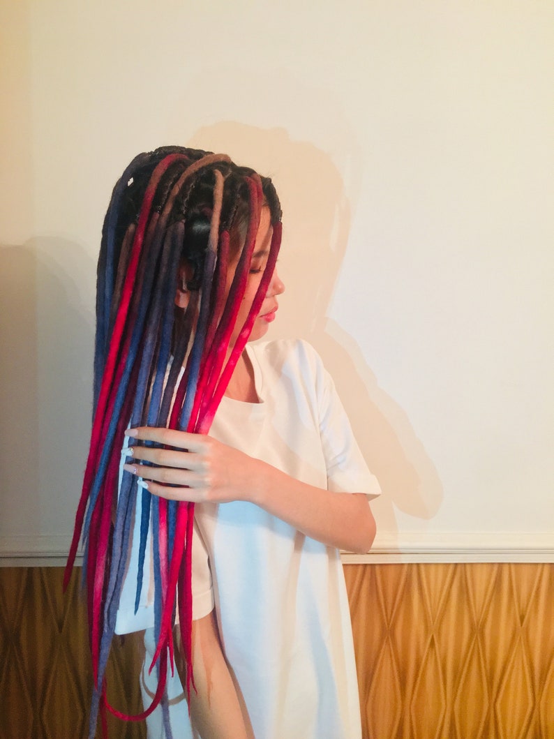 Wool Dreadlocks Mongolian Sheep Wool Extensions Double Ended | Etsy