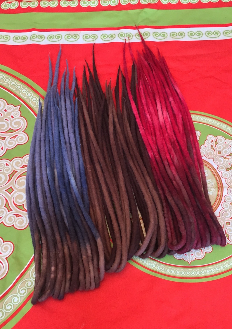 Wool Dreadlocks Mongolian Sheep Wool Extensions Double Ended - Etsy
