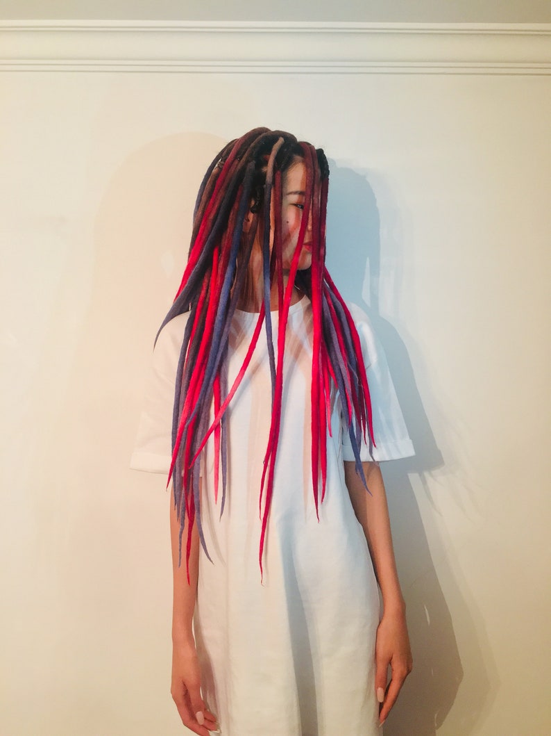 Wool Dreadlocks Mongolian Sheep Wool Extensions Double Ended - Etsy