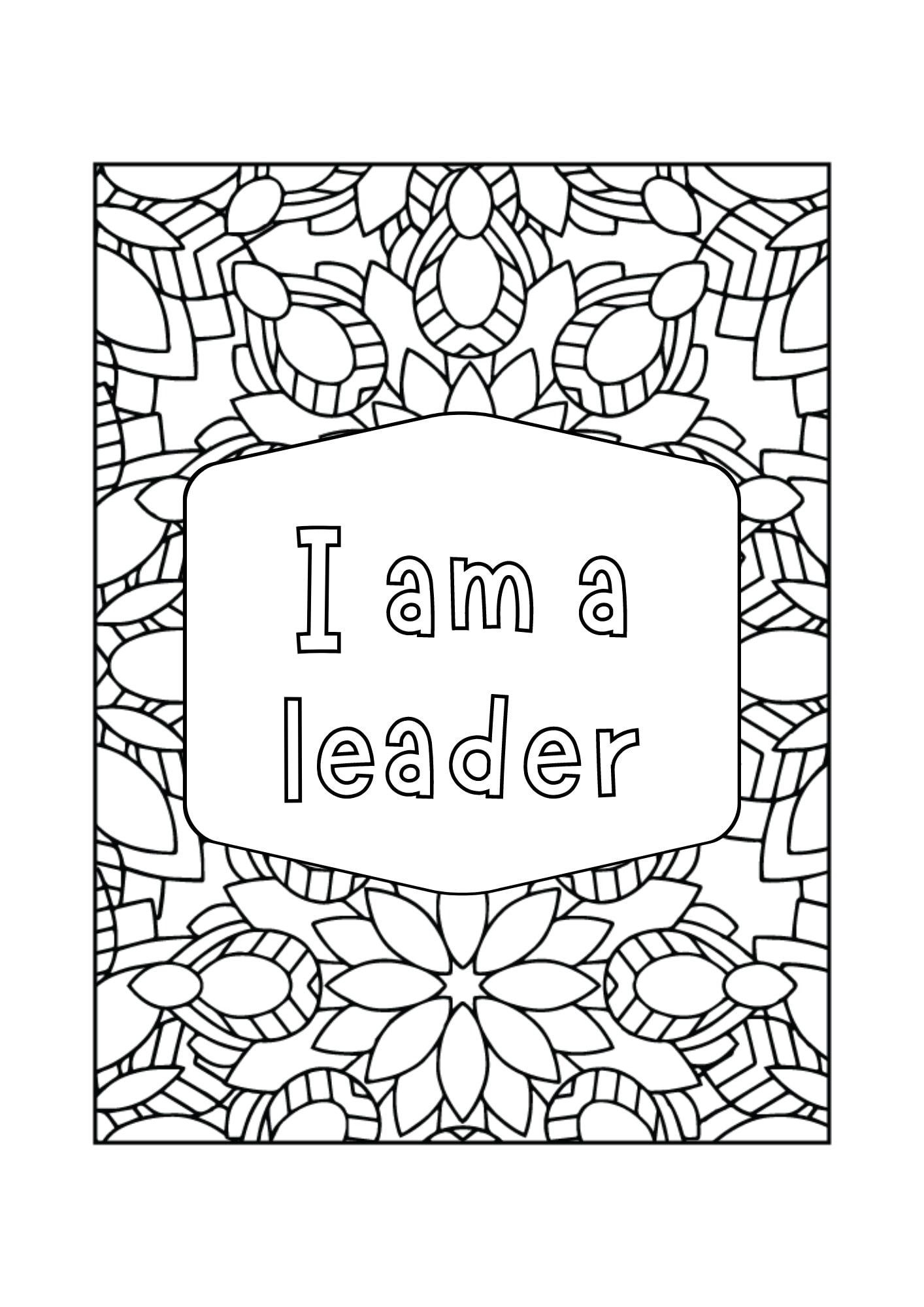Positive Affirmations for Kids 30 Coloring Pages - Etsy