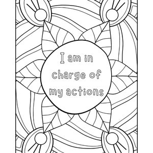 Positive Affirmations for Kids 30 Coloring Pages - Etsy