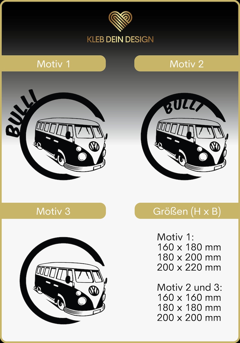 BULLI STICKER Bus Bulli T1 Camper Car Sticker Bumper - Etsy UK