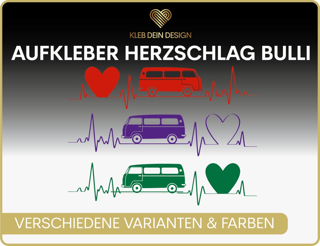 BULLI STICKER, Bus, Bulli, T1, Bumper Sticker T2, Car Sticker, Bumper ...