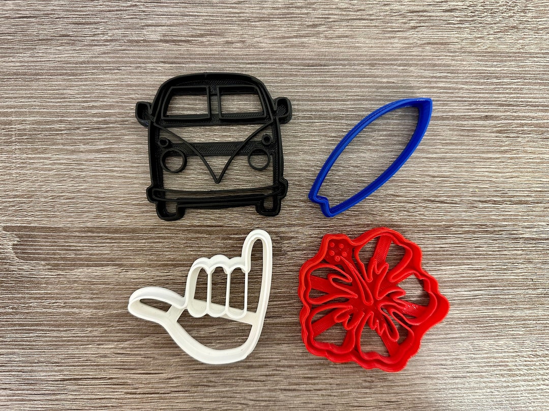 Beach Cookie Cutter Set / Surfer Cookie Cutters - Etsy