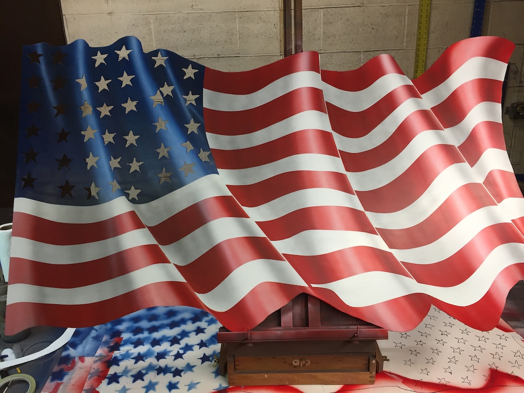 American Metal Flag - Etsy