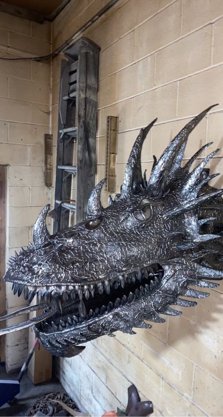 Metal Dragon Head - Etsy