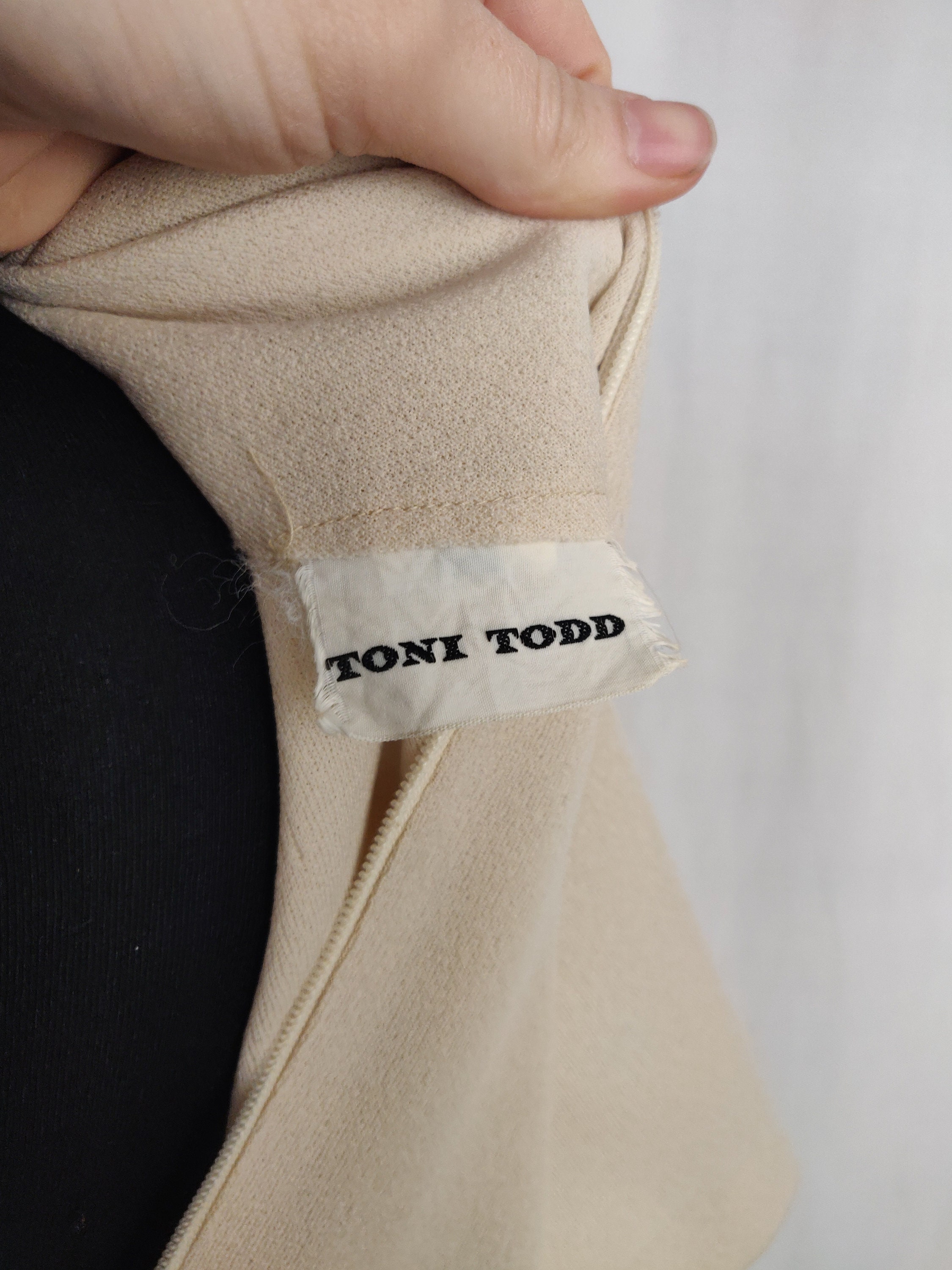 Vintage 60s 70s Toni Todd Mod Beige Dress With Embroidery - Etsy