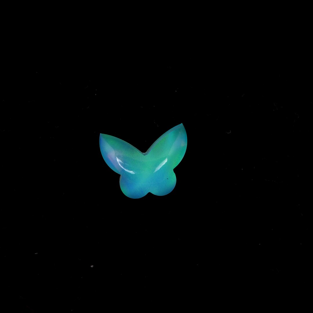 Beautiful Hand Carved Aurora Opal Sky Butterfly, Natural Quartz Doublet ...