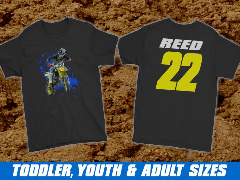 Chad Reed Shirt, CR22 T-shirt, Motocross 22 Tee Shirt, Supercross ...