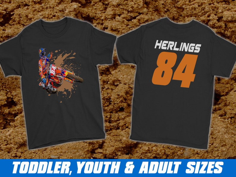 Jeffrey Herlings Shirt, JH84 T-shirt, the Bullet Motocross Tee Shirt ...