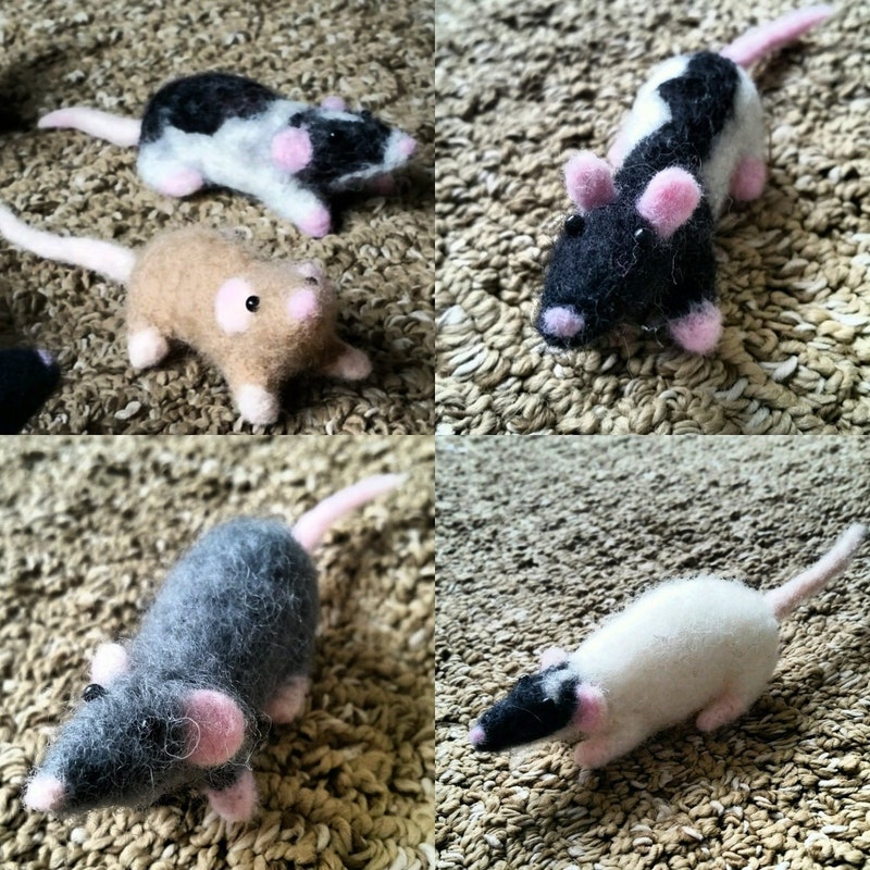 Felted Rat - Etsy