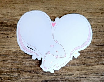 Onlookers Vinyl Rat Sticker, Group of 4 Pet Rats Sitting Together - Etsy