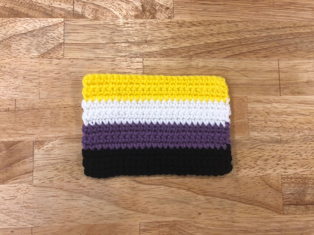 Mini Non-binary Crochet Pride Flag - Etsy