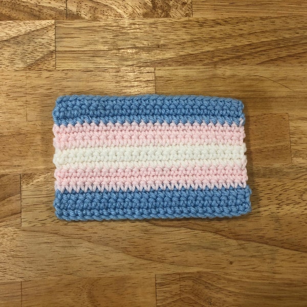 Crochet Trans Flag - Etsy