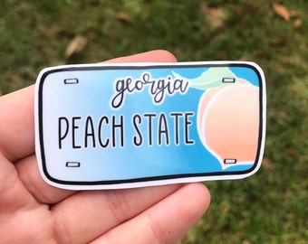 Georgia Peach Sticker - Etsy