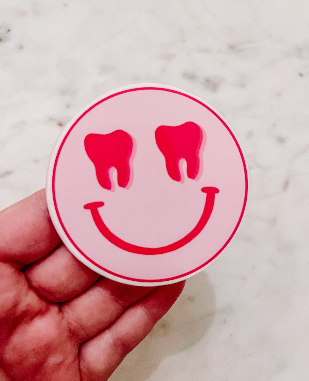 Tooth Smiley Face Sticker | Dental Sticker | Dentist Sticker | Dental ...
