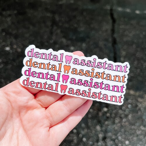 Dentist Sticker Dental Assistant Gift Laptop Sticker - Etsy