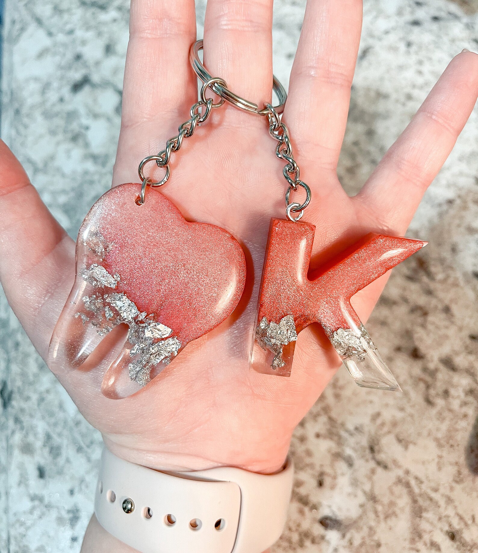 Initial and Tooth Keychain Dental Keychain Dental Hygiene - Etsy