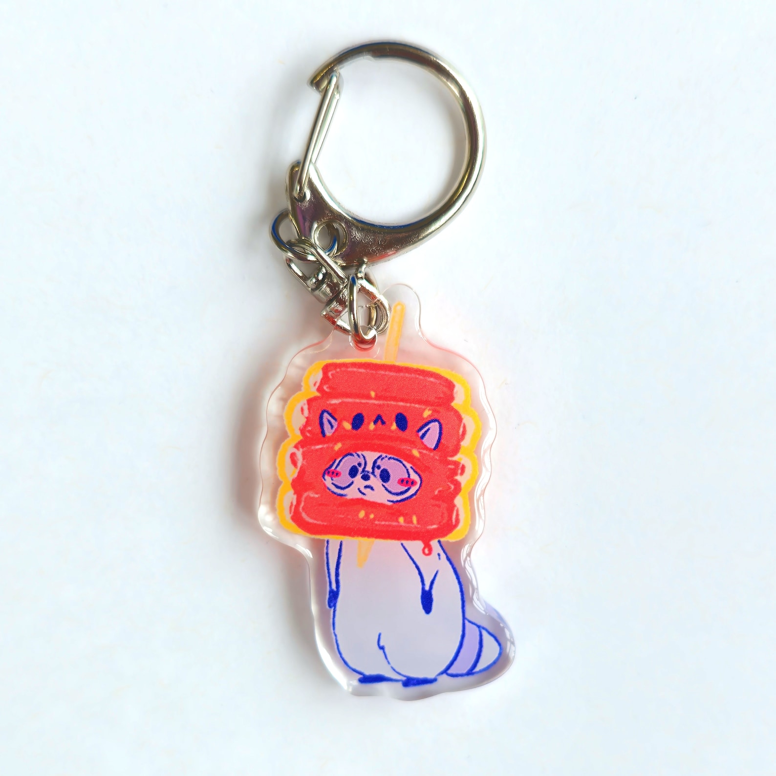 Pocha Kuni Korean Street Food Raccoon Mystery Bag Keychain/bag Charm - Etsy