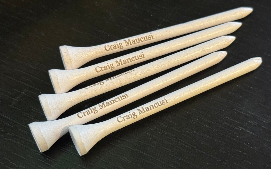 Personalized Golf Tees Laser Engraved Golf Tee Custom Golf Tees White ...