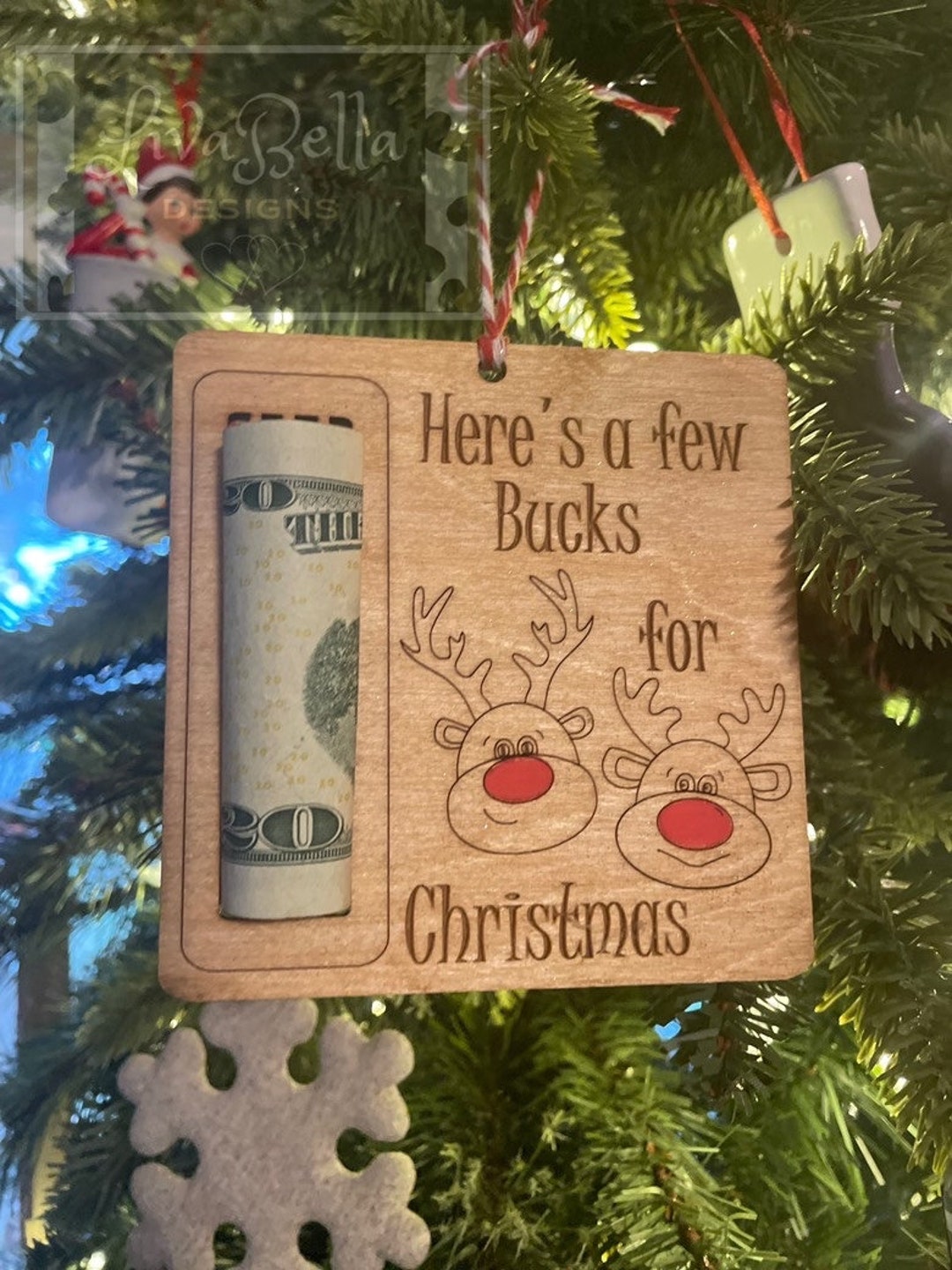 Here’s a Few Bucks for Christmas Ornament - Money Holder - Etsy