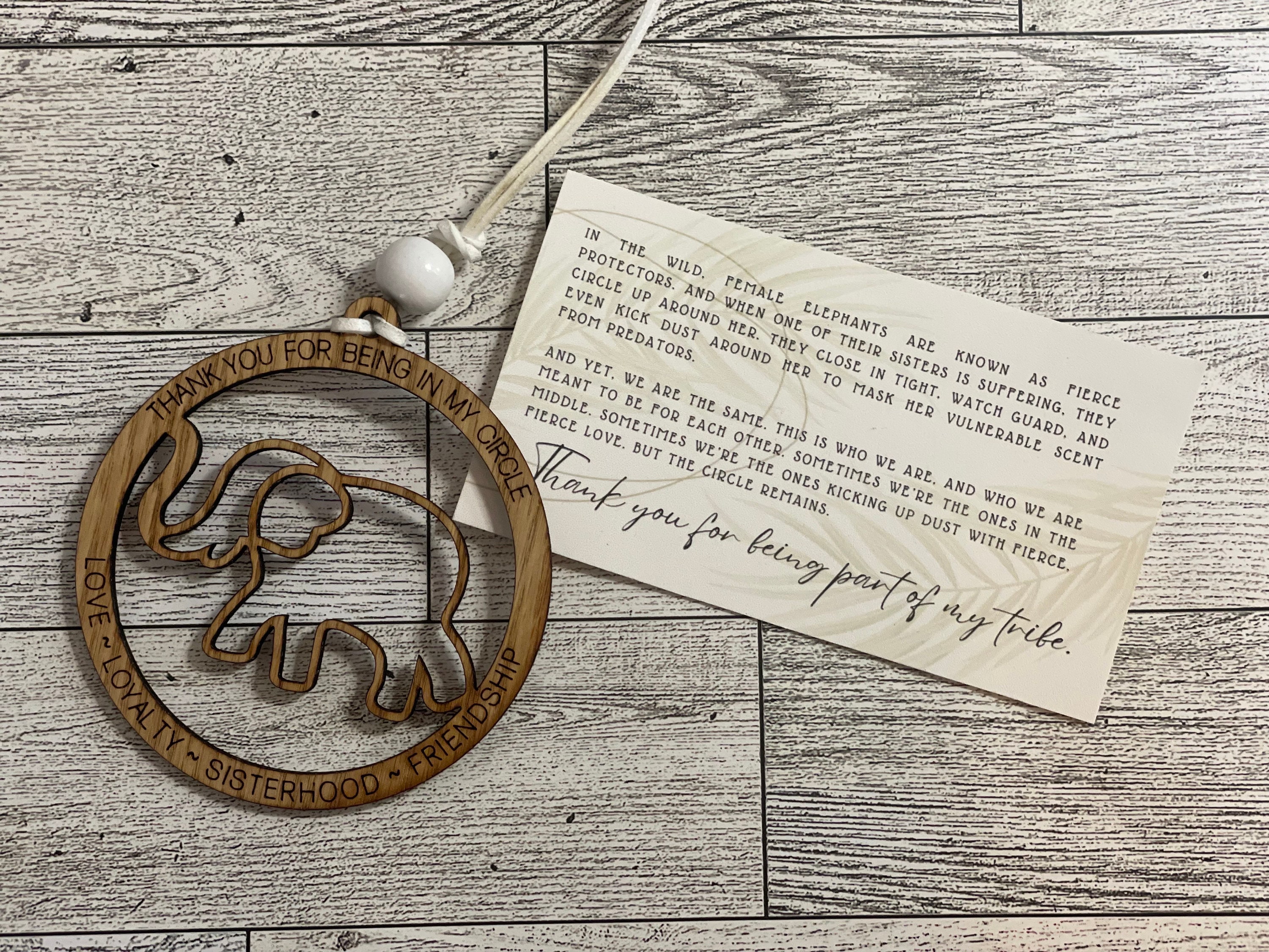 Elephant Friendship Gift, Ornament, Special Keepsake, Sisterhood ...