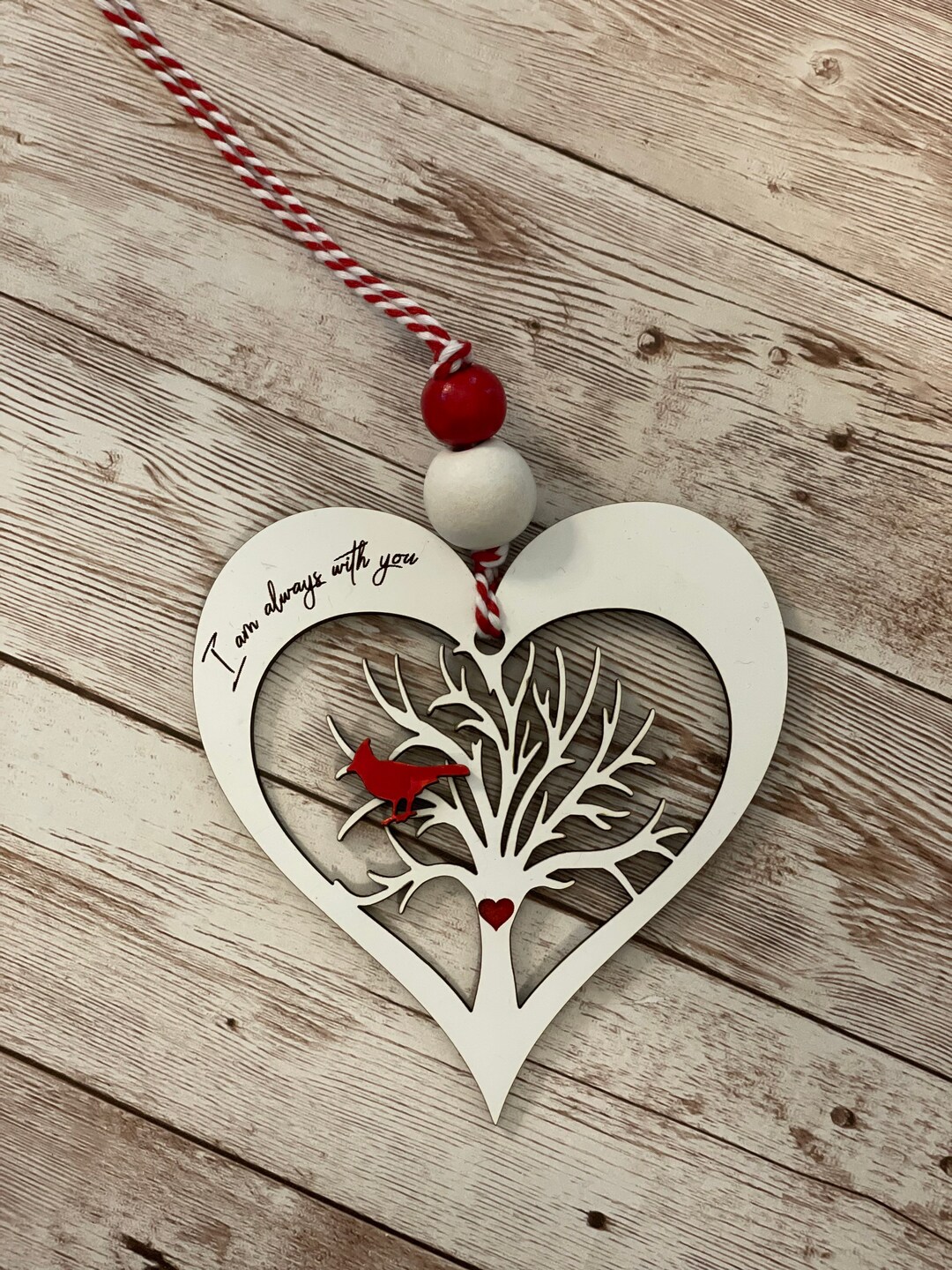 PERSONALIZED I Am Always With You” Cardinal Ornament - Etsy