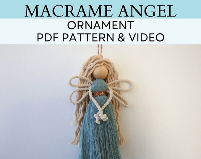Guardian Angel/ Macrame/string Art/gift/ Grandma's Day/grandpa's Day - Etsy