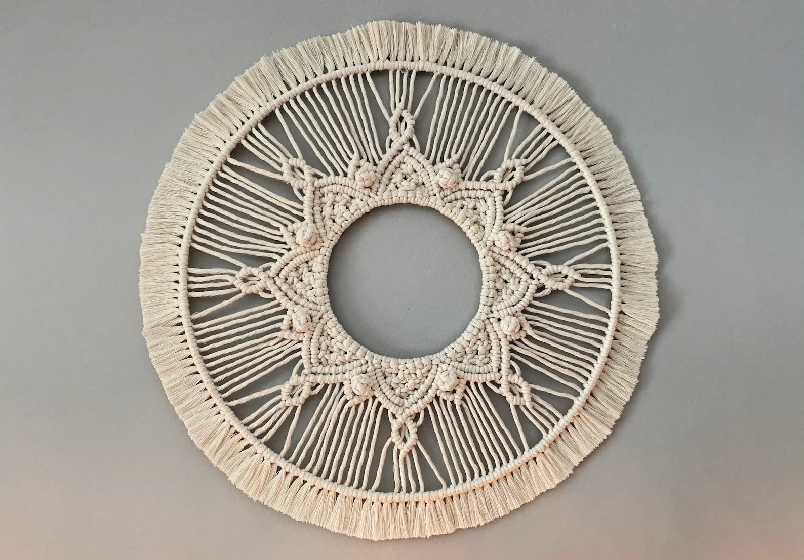Macrame Mandala Wall Hanging *DIGITAL PDF PATTERN* | Round Macrame Wall ...