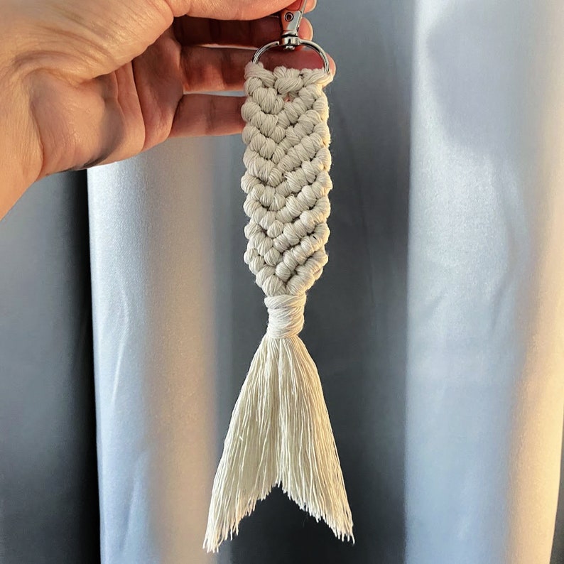 Mermaid Tail Macrame Keychain DIGITAL PDF PATTERN - Etsy