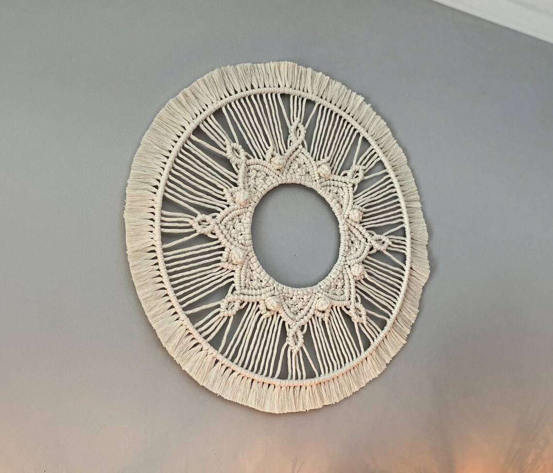 Macrame Mandala Wall Hanging DIGITAL PDF PATTERN Round - Etsy