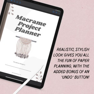 Macrame Project Planner - Digital & Printable 2 Pack! *DIGITAL PDF PLANNER* - Printable Craft ...