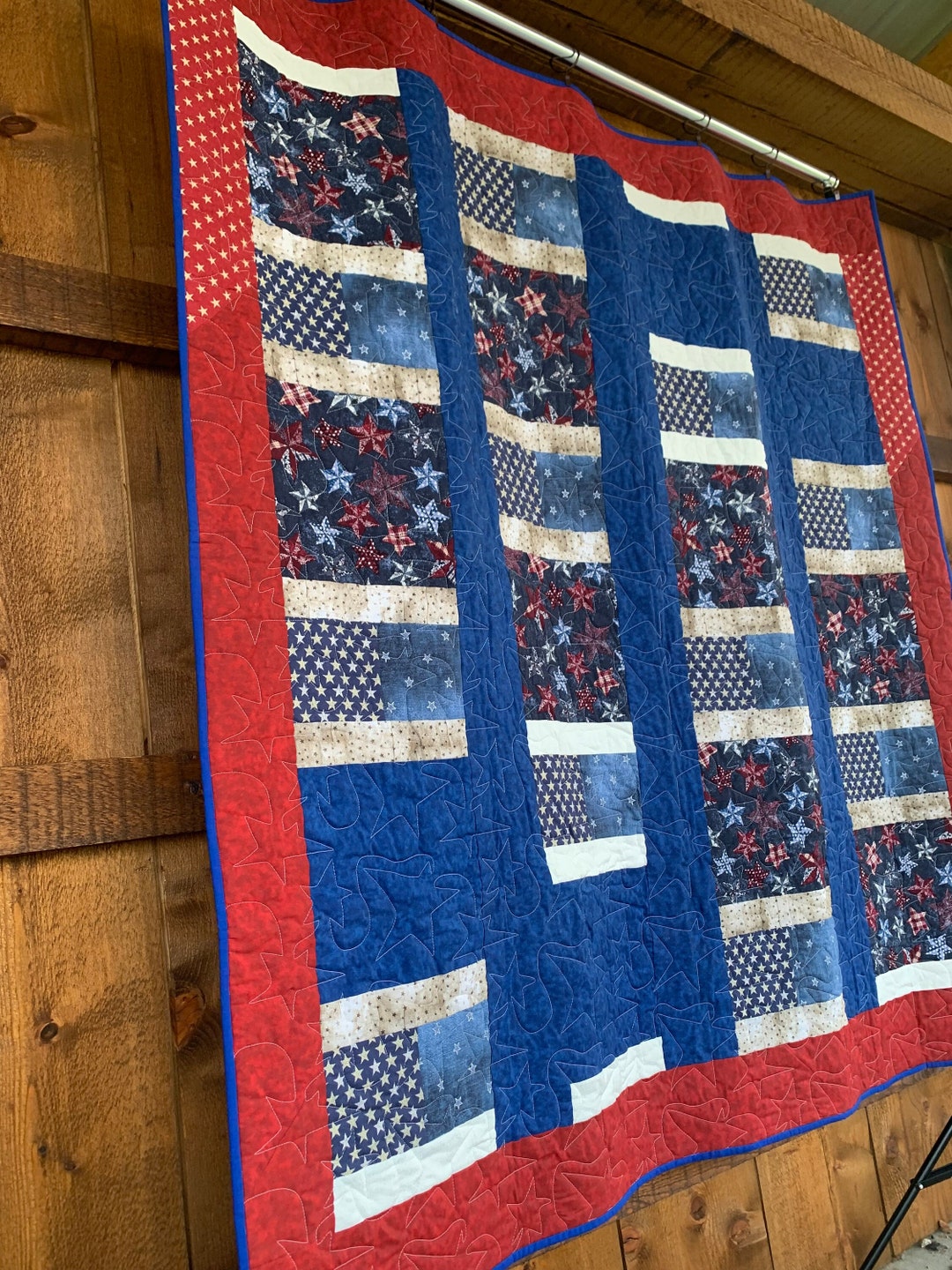4th of July Quilt - Etsy