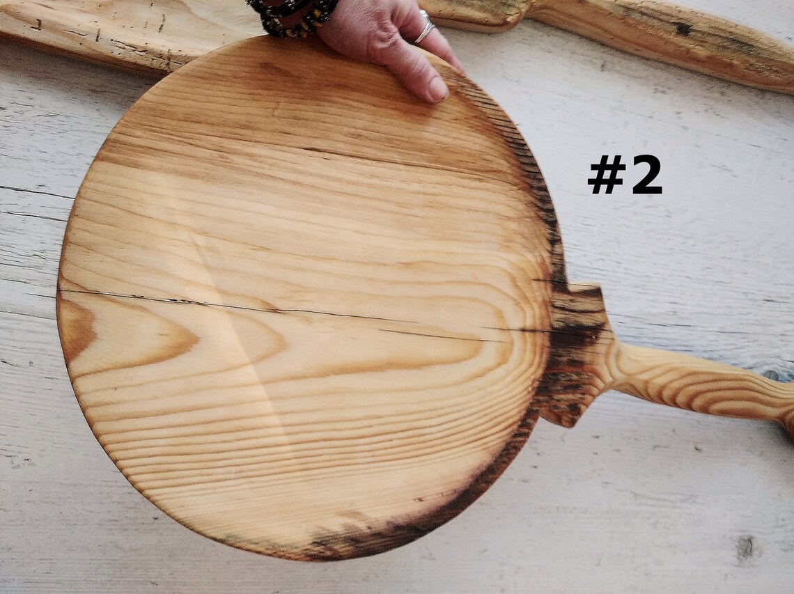 Wooden Pizza Peel Rustic Pizza Paddle Antique Style Oven | Etsy