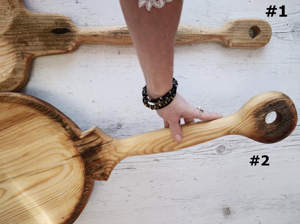 Wooden Pizza Peel Rustic Pizza Paddle Antique Style Oven | Etsy