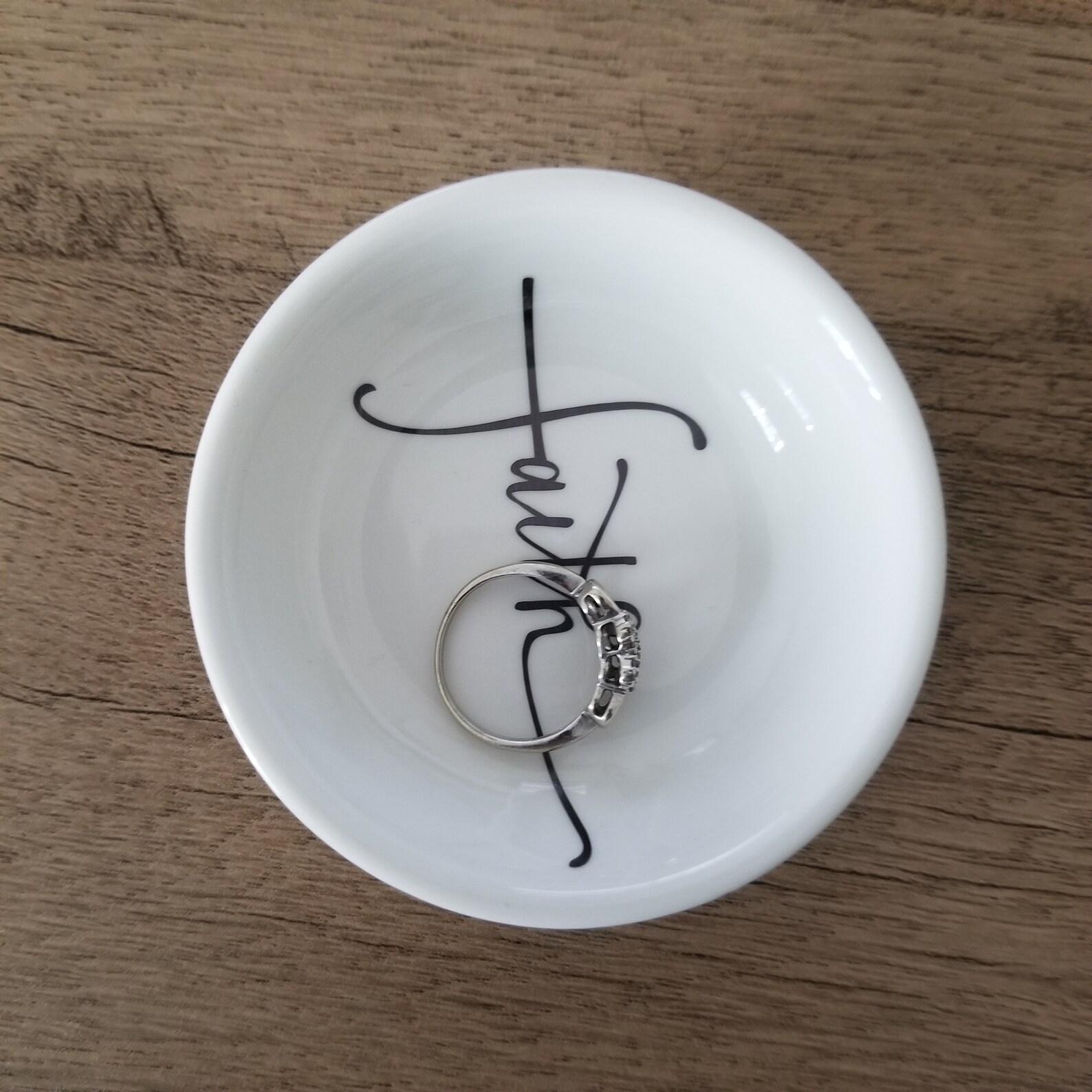 Faith Cross trinket dish / Faith ring dish / ring bowl / gift | Etsy