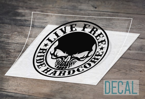 Live Free Ride Hard Decal Motorcycle decal Car Decal | Etsy
