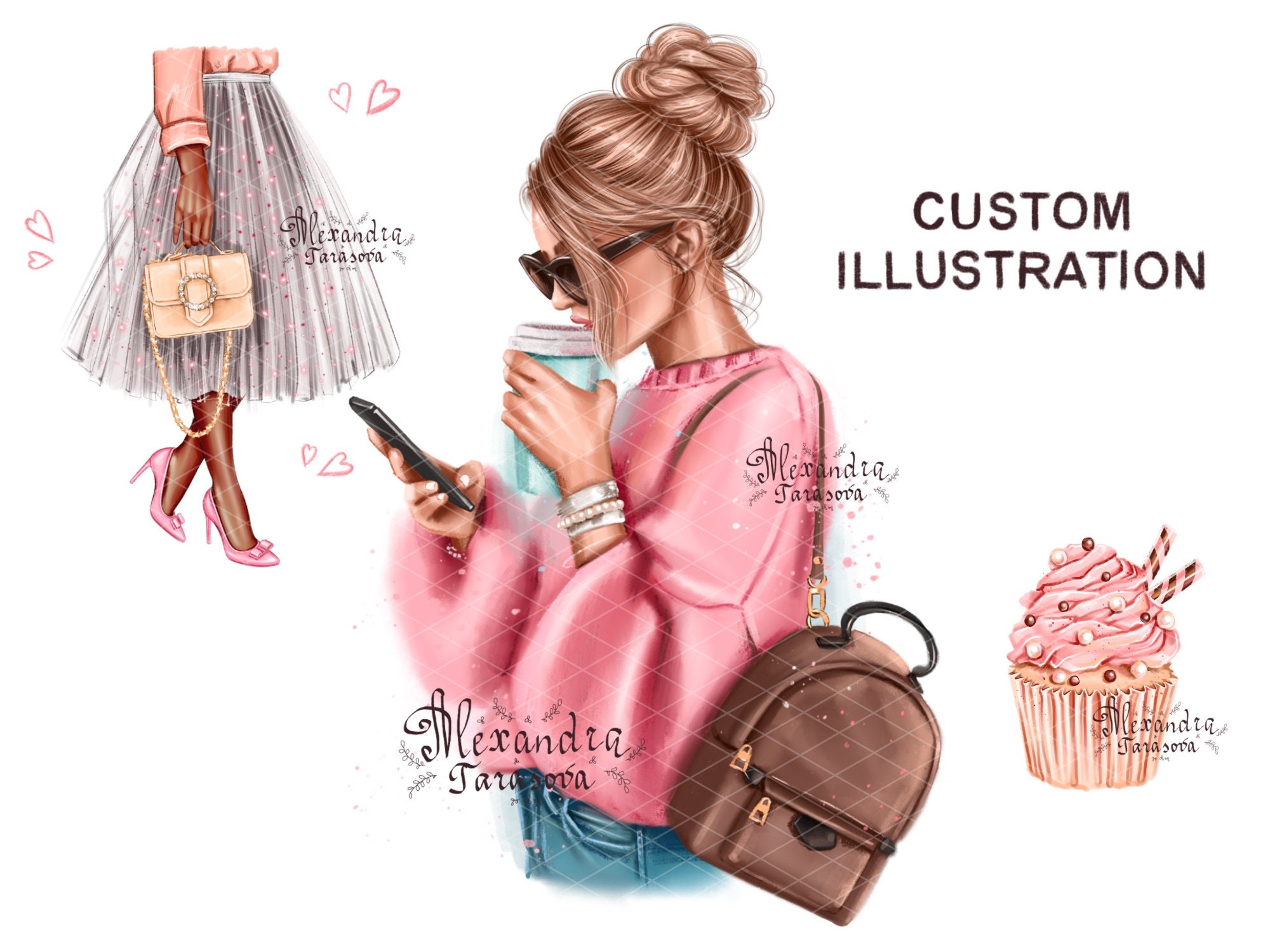 Custom Illustration Fashion Illustration - Etsy