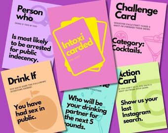 Truth or Drink Drinking Game | Party Card Game | Drinking Card Game ...