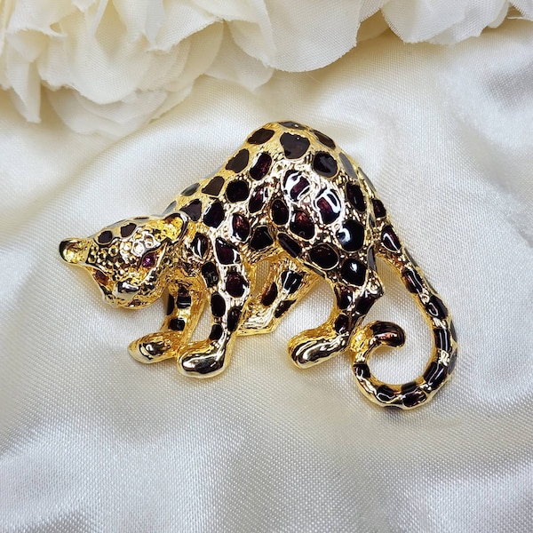 Leopard Brooch Pin - Etsy
