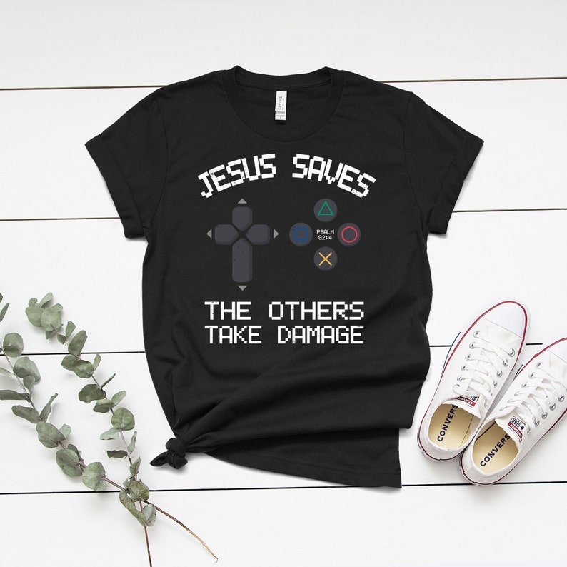 Vintage Christian Video Gamer Jesus Saves Men Women and Kids | Etsy